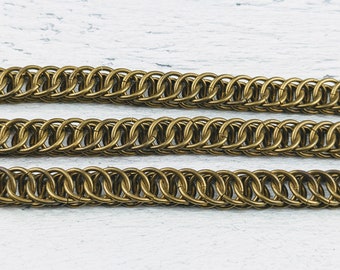 Antique Brass Galeria Link Chain - Etsy