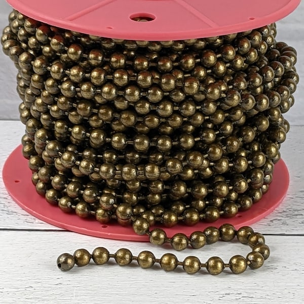 Brass Ball Chain - Etsy