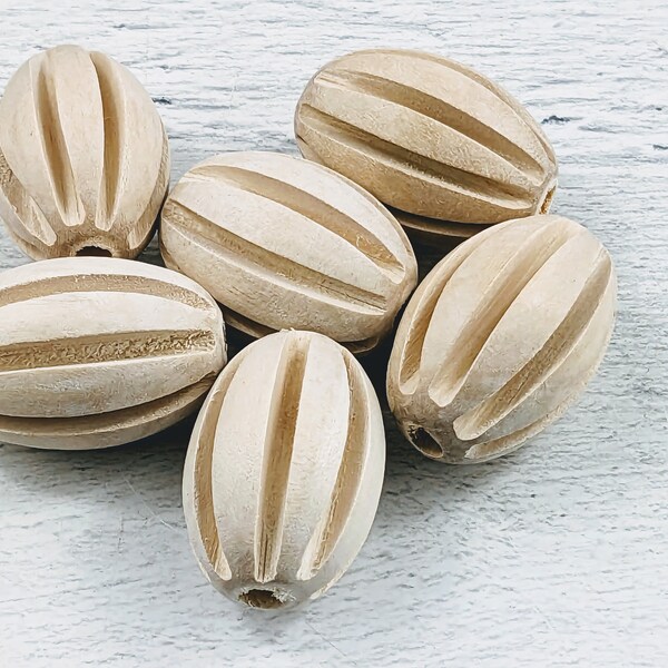 Large Wood Beads - Etsy