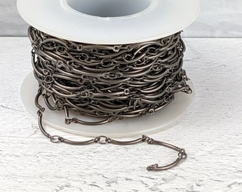 14K Gold Filled Diamond Shape Bar Chain, 8x1.5 Mm, GF-122 - Etsy