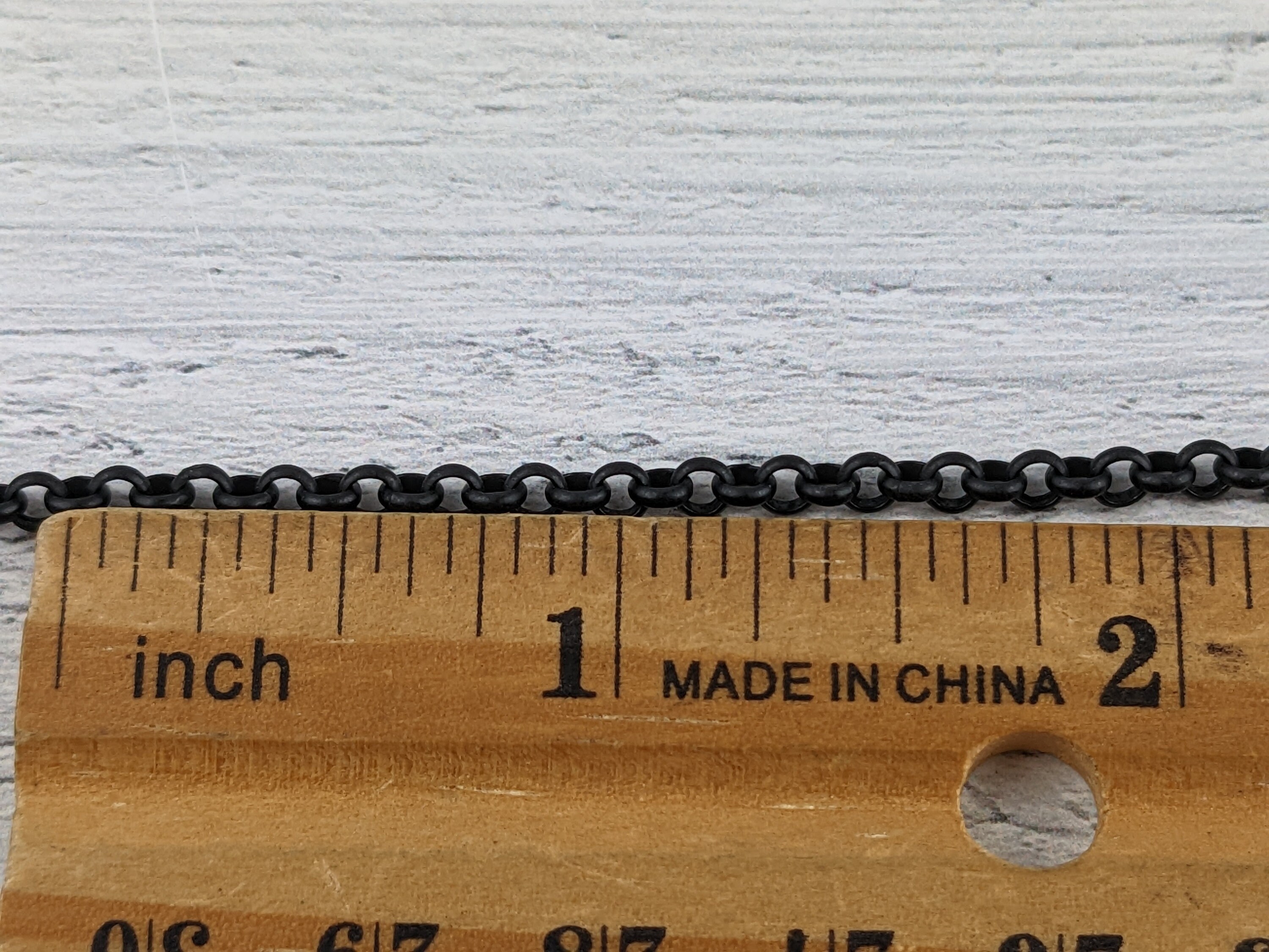 3mm Rolo Chain in Matte Black Nite - Etsy