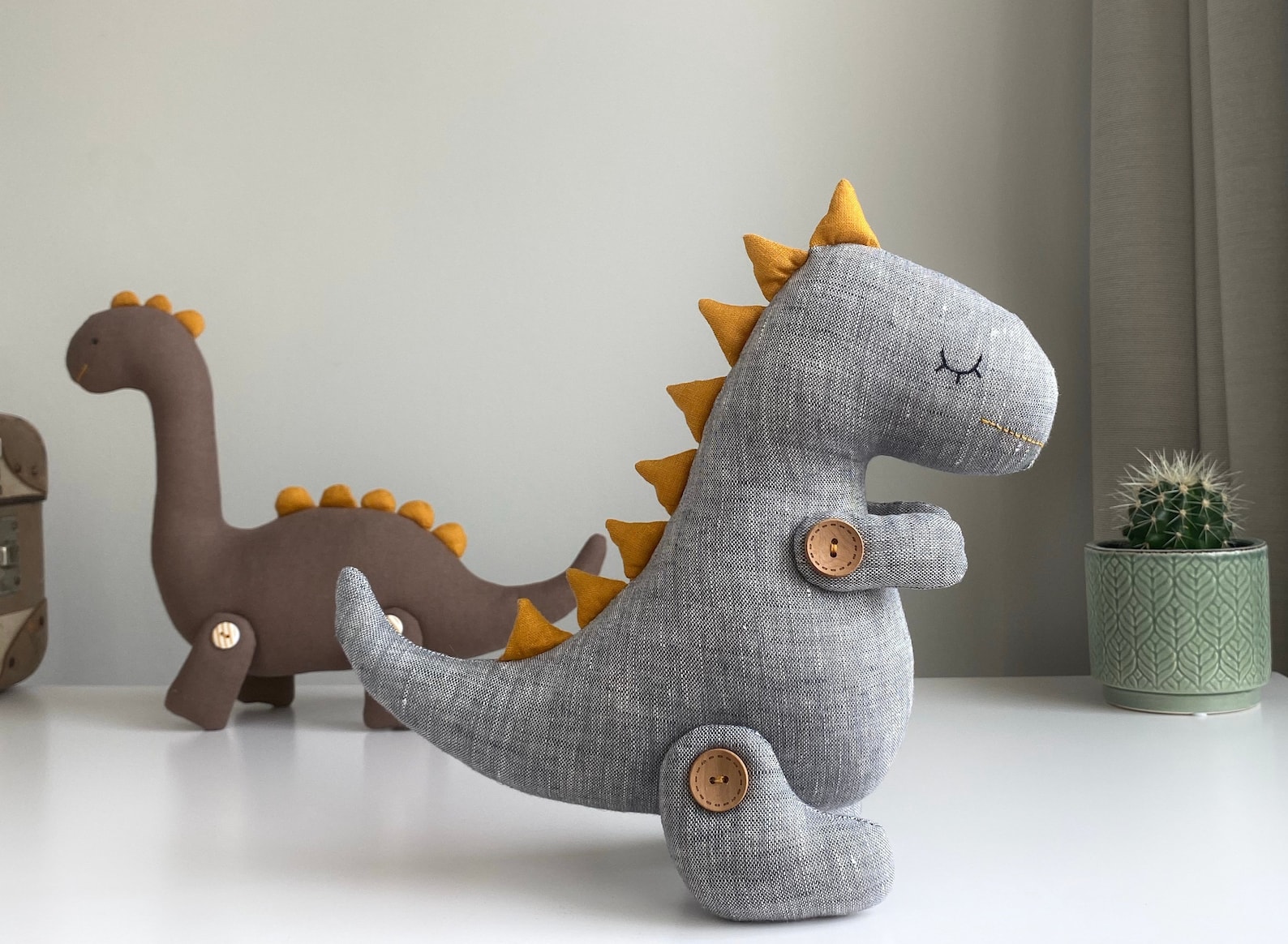 Tyrannosaurus T-rex PDF Pattern Dinosaur Linen Toy Sewing - Etsy UK