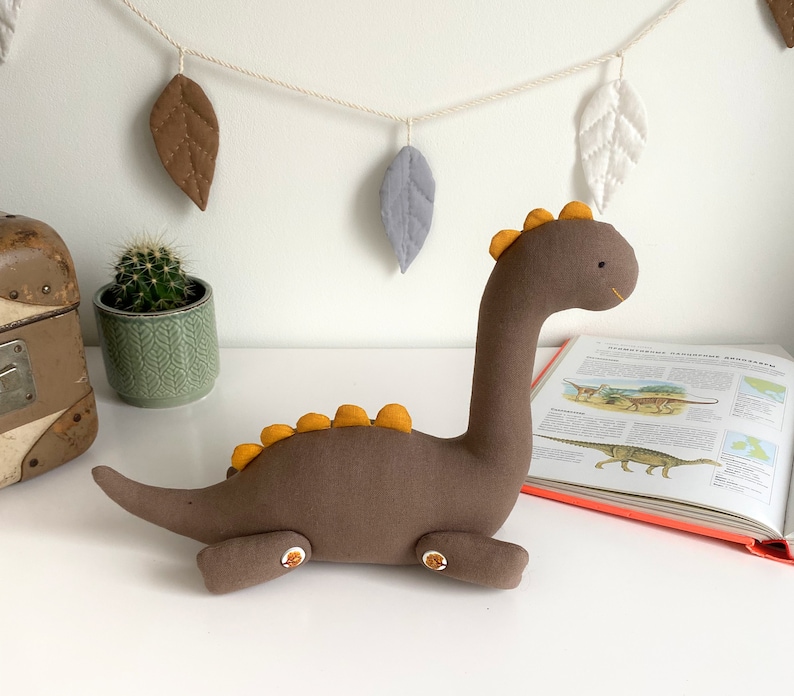 Dinosaur Sewing Pattern Linen Toy Stuffed Animal PDF Pattern - Etsy