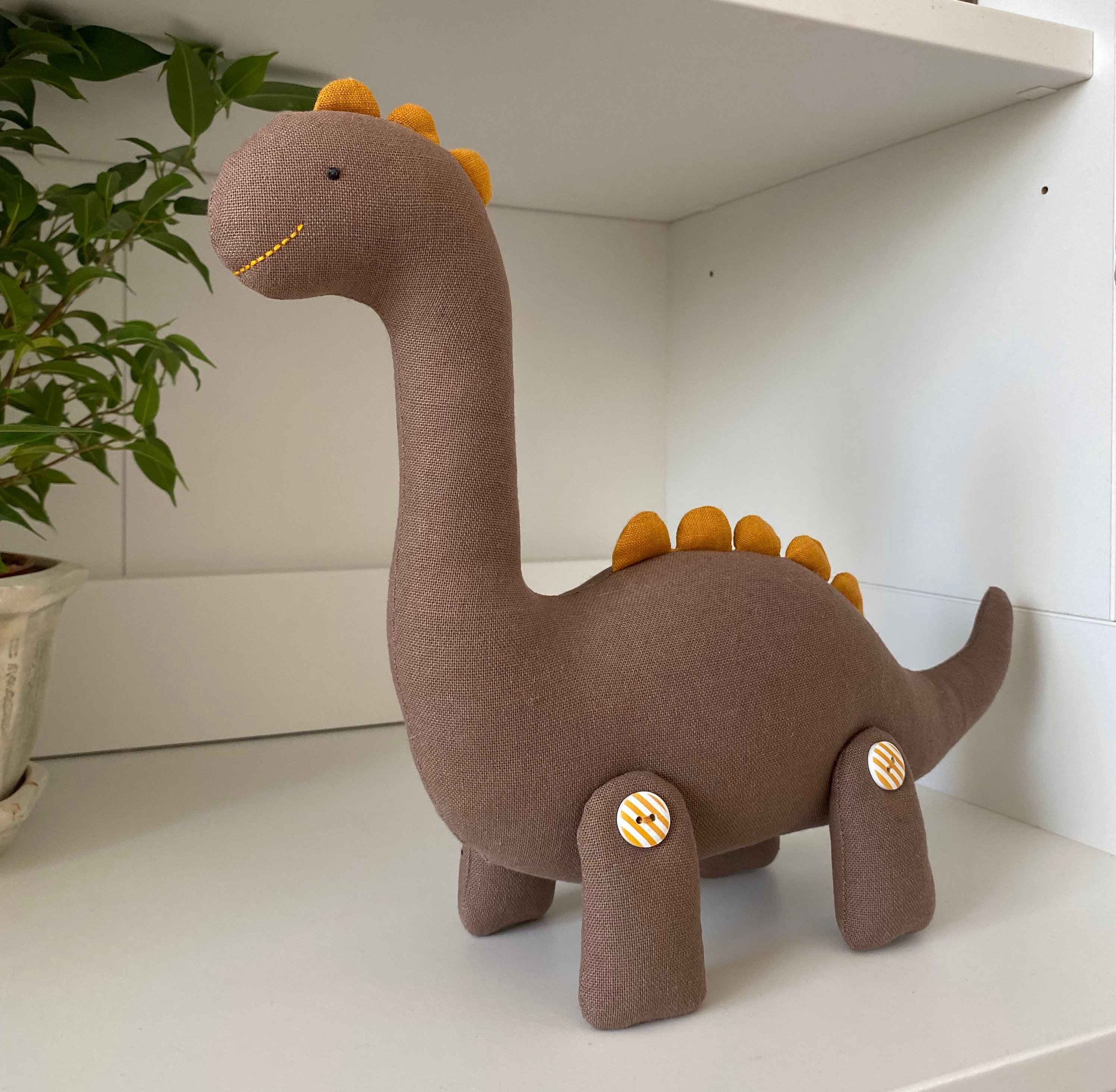 Dinosaur Sewing Pattern Linen Toy Stuffed Animal PDF Pattern - Etsy Canada