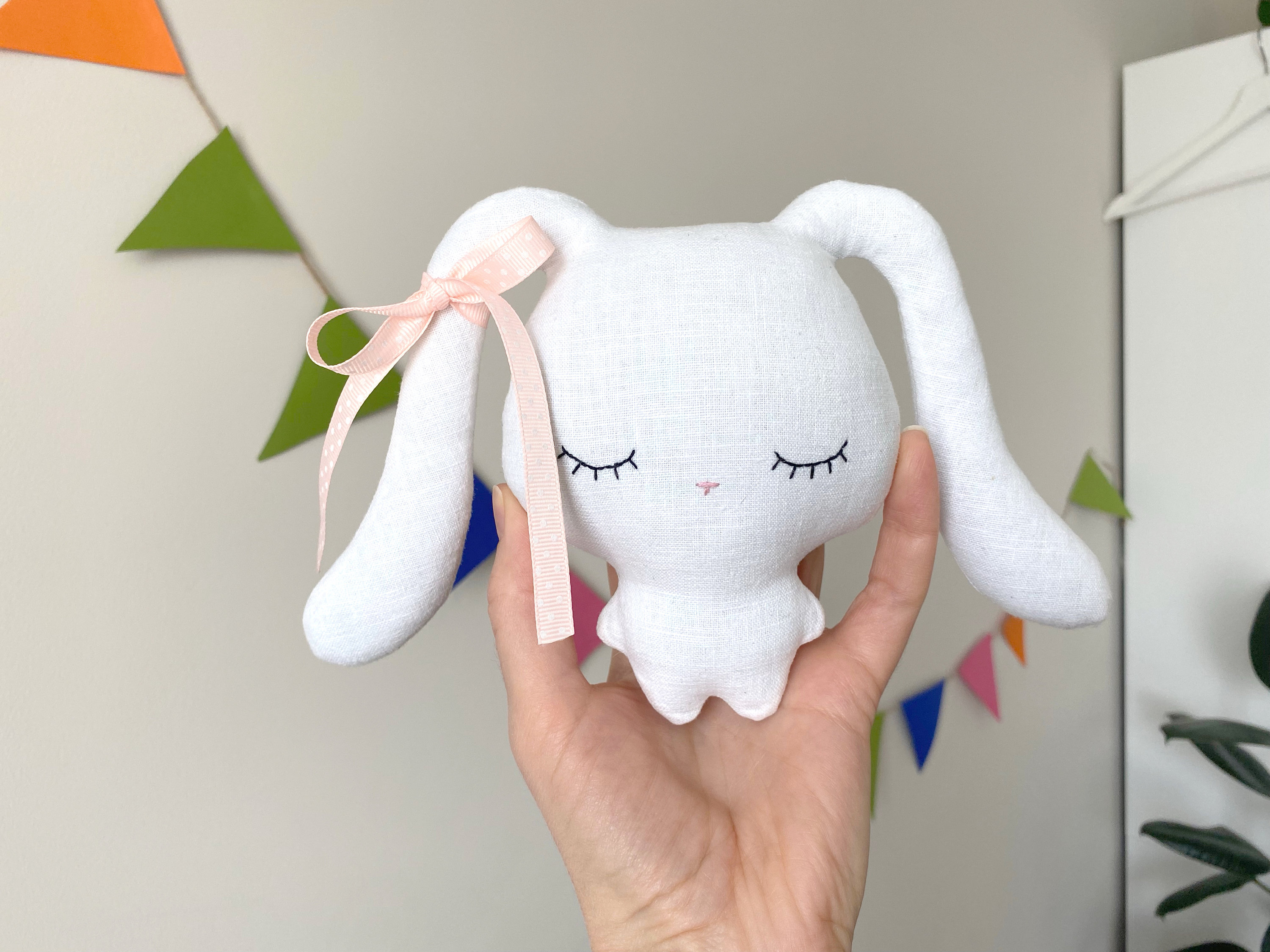 Fabric Rabbits PDF Sewing Pattern Bunny Doll PDF Stuffed | Etsy