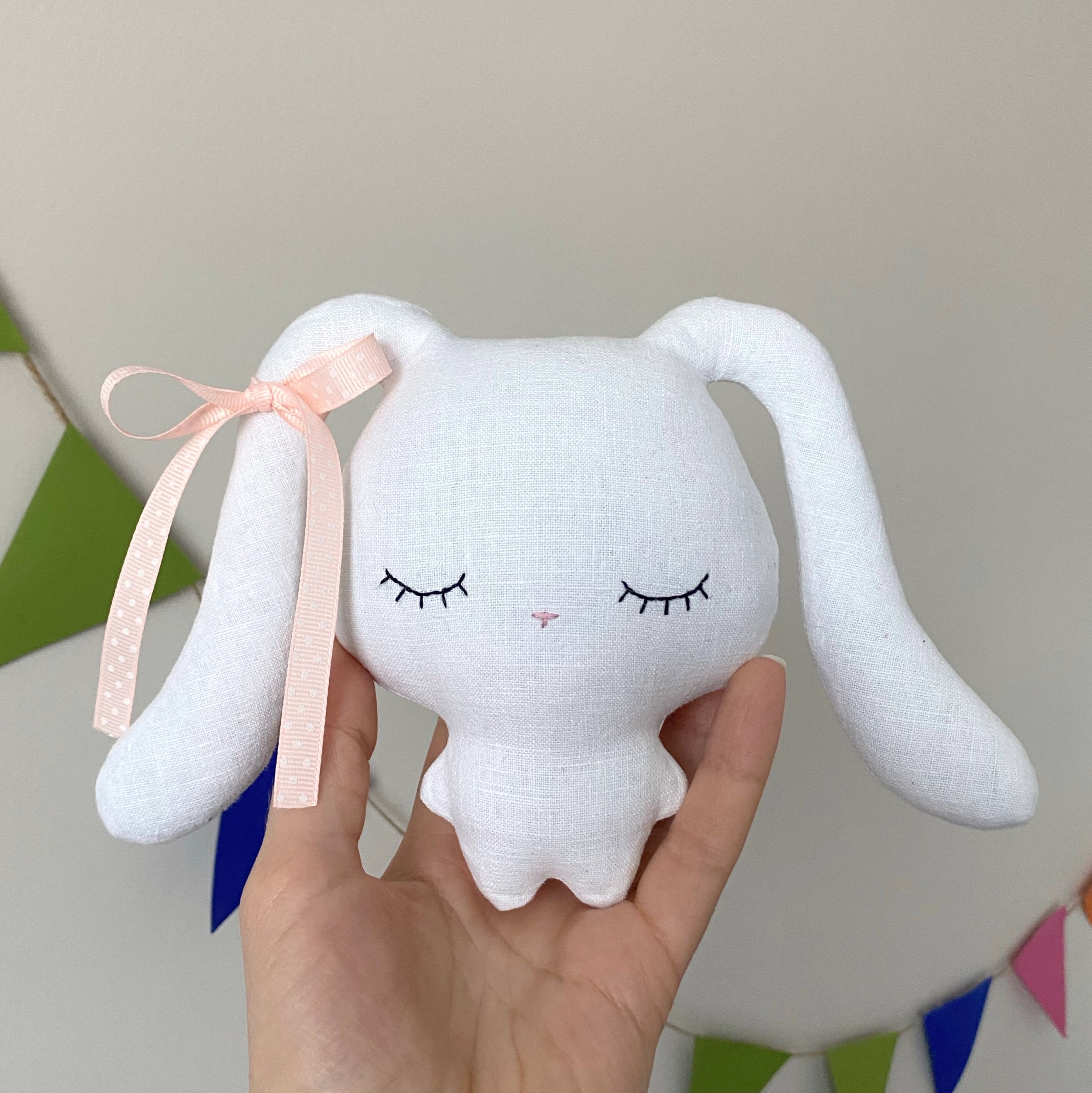 Fabric Rabbits PDF Sewing Pattern Bunny Doll PDF Stuffed | Etsy