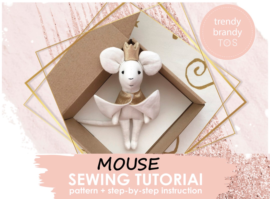PDF Mouse Toy Sewing Tutorial Pattern Stuffed Animal Fabric Doll ...