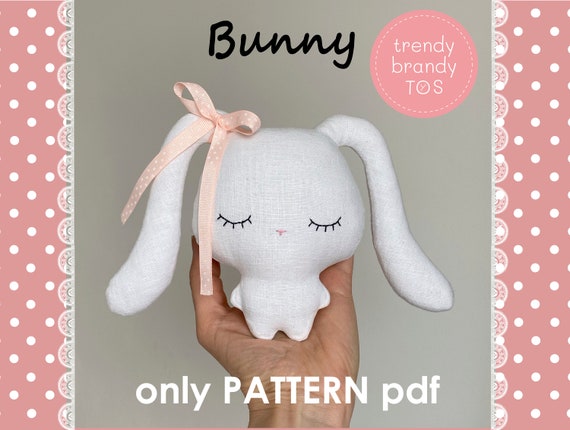 Fabric Rabbits PDF Sewing Pattern Bunny Doll PDF Stuffed | Etsy