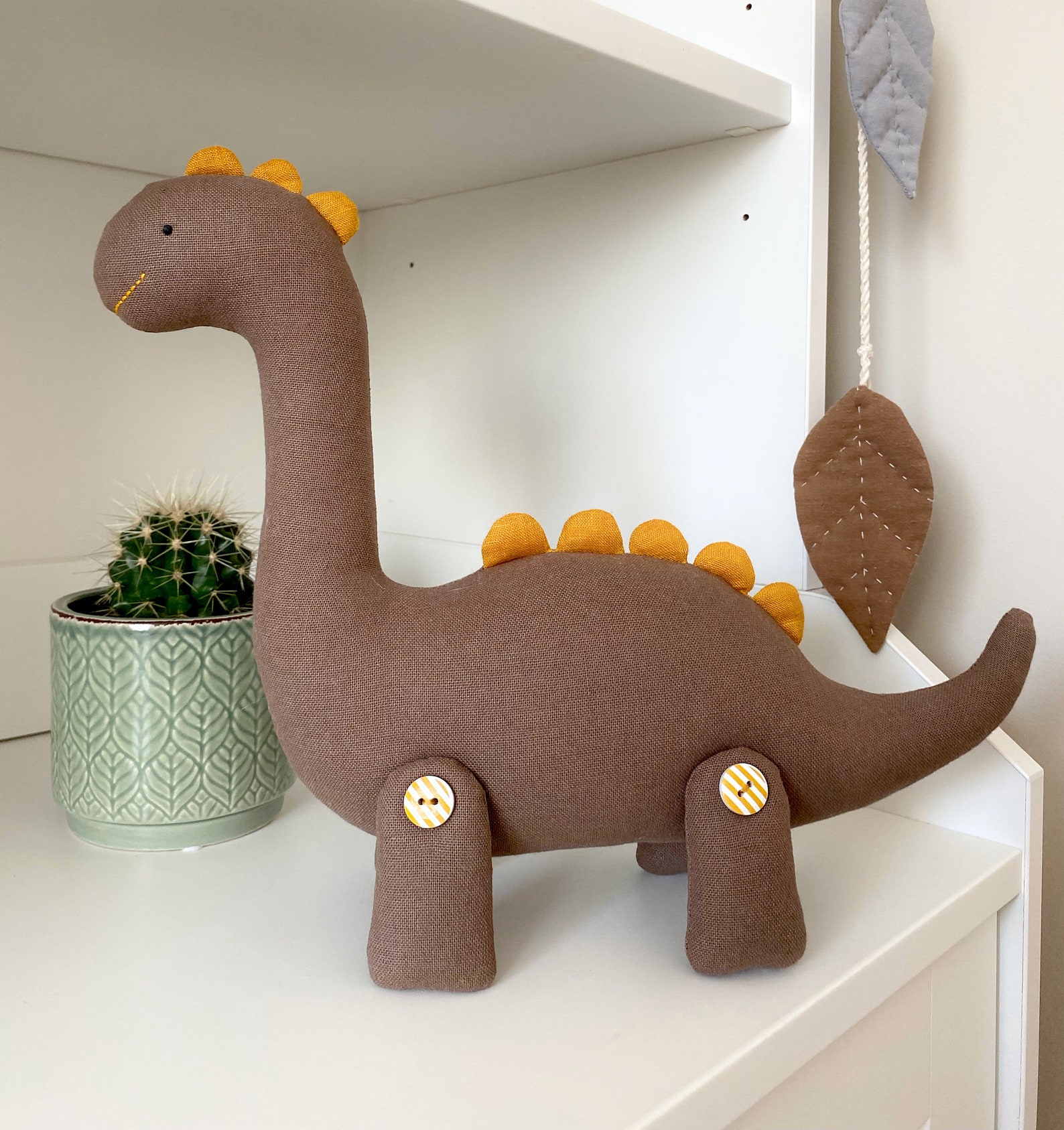 Dinosaur Sewing Pattern Linen Toy Stuffed Animal PDF Pattern - Etsy