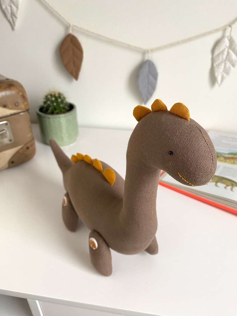 Dinosaur Sewing Pattern Linen Toy Stuffed Animal PDF Pattern - Etsy