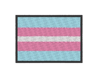 Transgender Trans Pride Flag Embroidered Patch - Etsy
