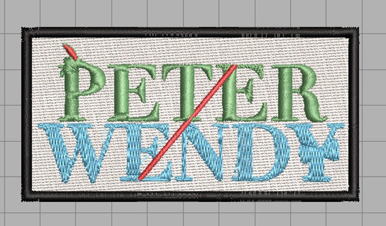 Peter / Wendy Patch - Etsy