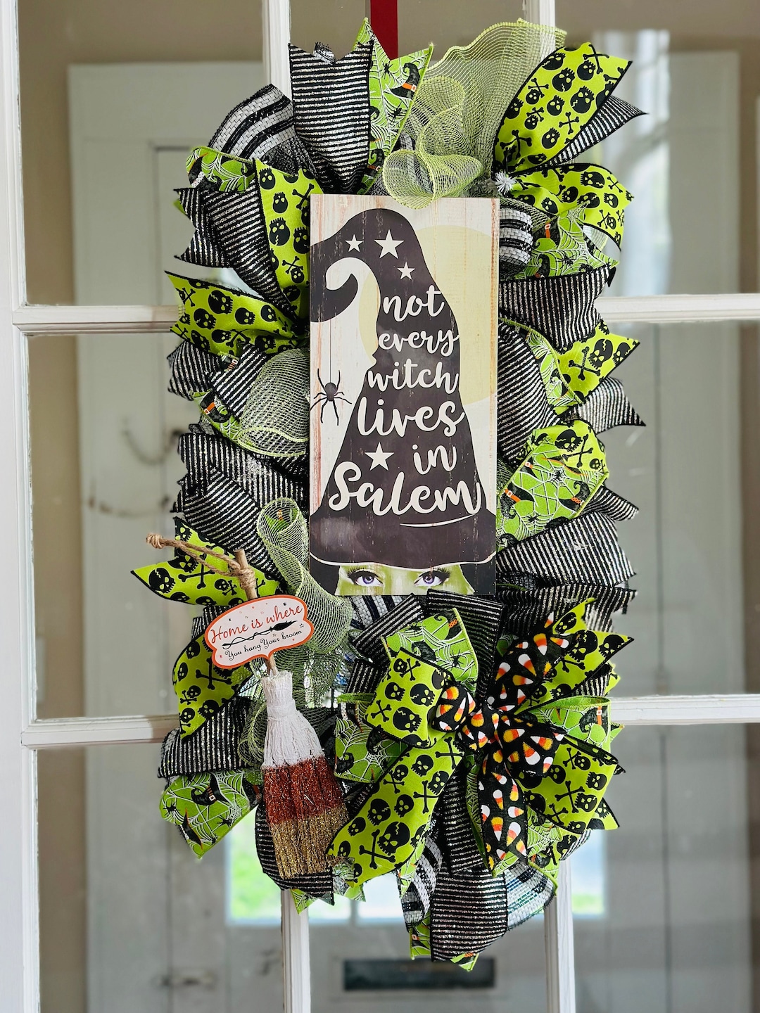 Wicked Witch Door Swag. Halloween Witch Decor Wreath, Hocus Pocus ...