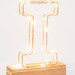Light up Letter I | Custom Name Copper Light up Letter | Bedroom Living ...