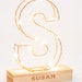 Personalised Light up Letter Light S | Custom Name Copper Light up ...