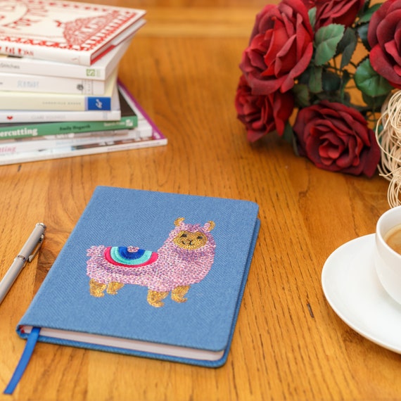 Pink Llama A5 Notebook Llama Notepad Gift Sequin Llama | Etsy