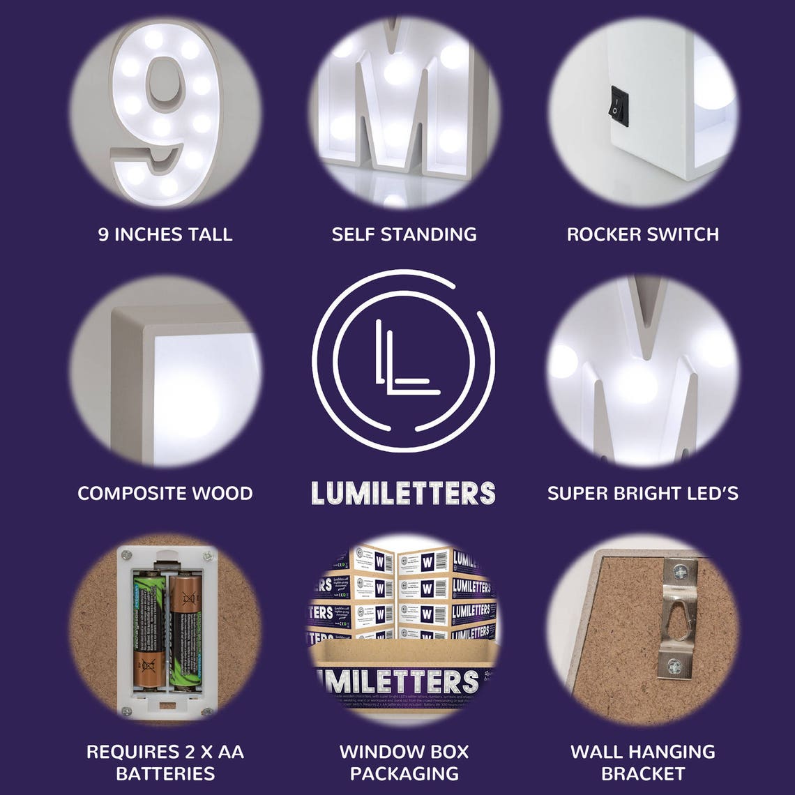 Light up Letters S Marquee Letters LED Bedside Lamp White - Etsy