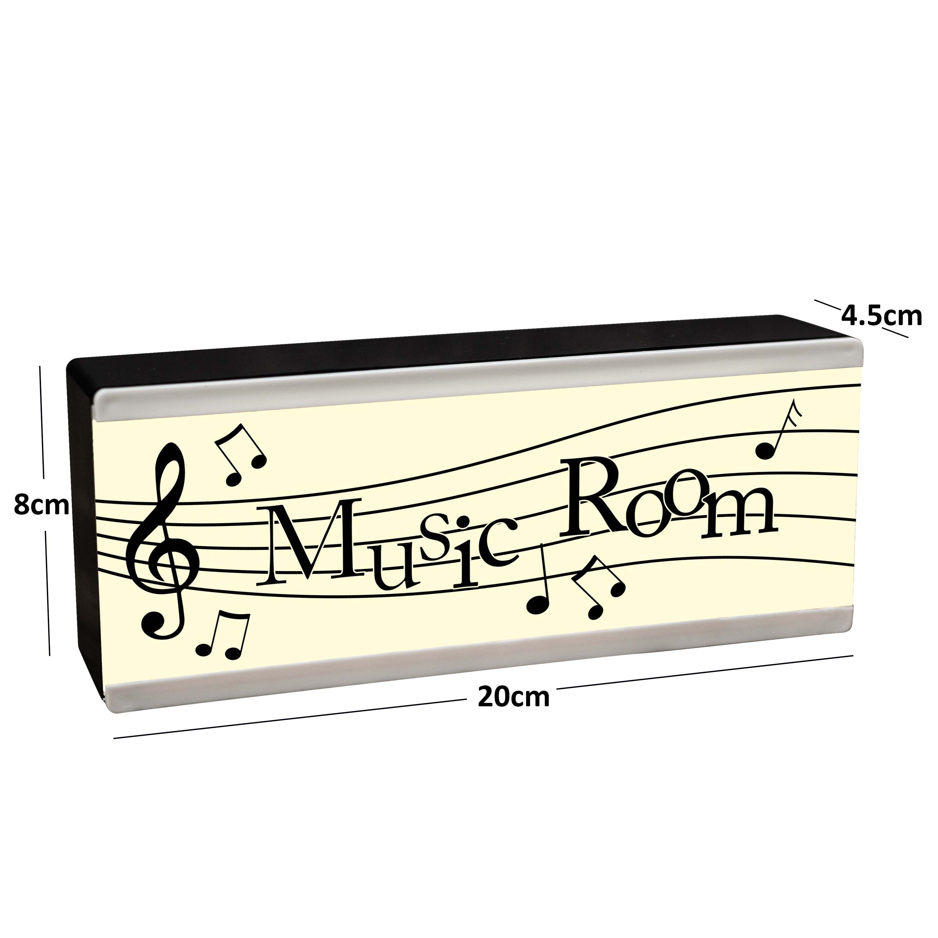 Light up Room Sign Music Room Illuminated LED Portable & - Etsy