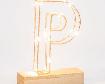 Light up Letter P - Etsy