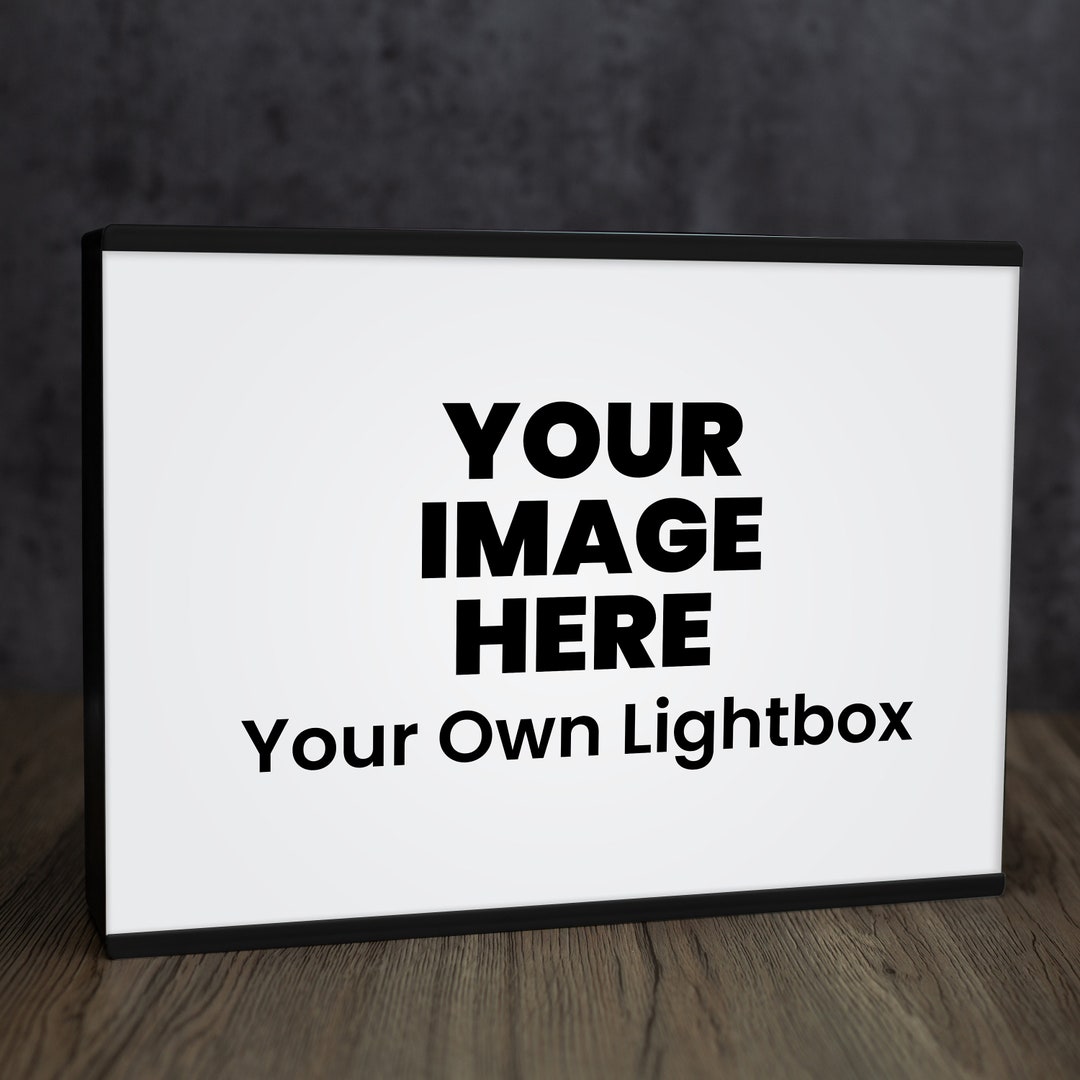 Logo Light Box XL A4 Custom Design Print Lighting Illuminated Custom ...
