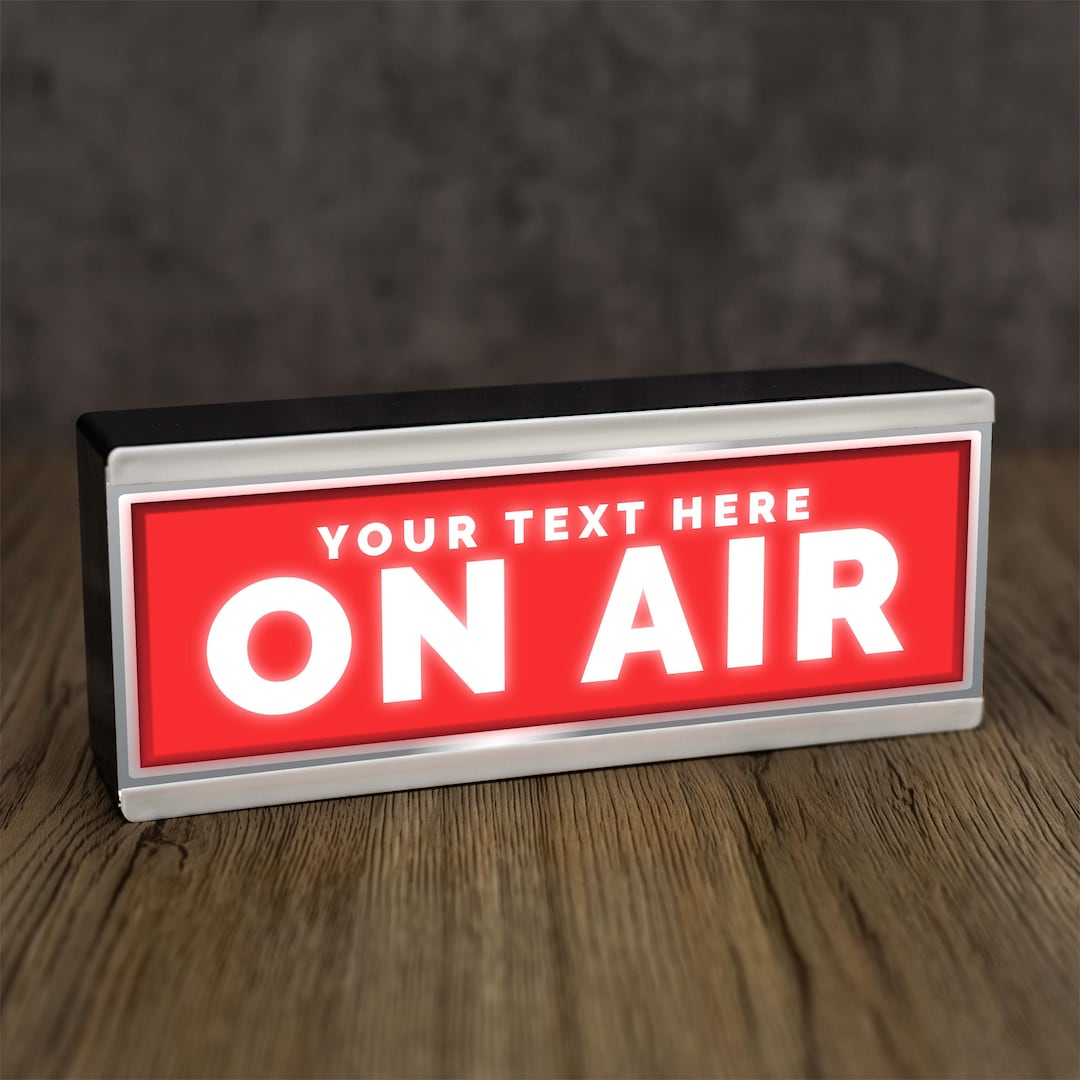 Personalised Light up on Air Sign Custom Illuminated Music Film ...