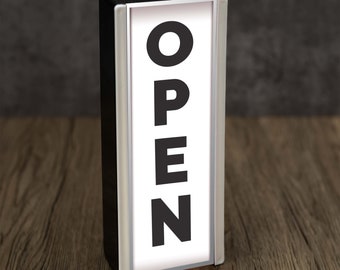 Open Vertical Led Sign - Etsy