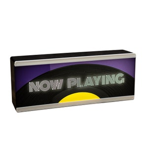 Light up Vinyl Now Playing Sign LED Portable & Wall Hanging for Vinyl ...