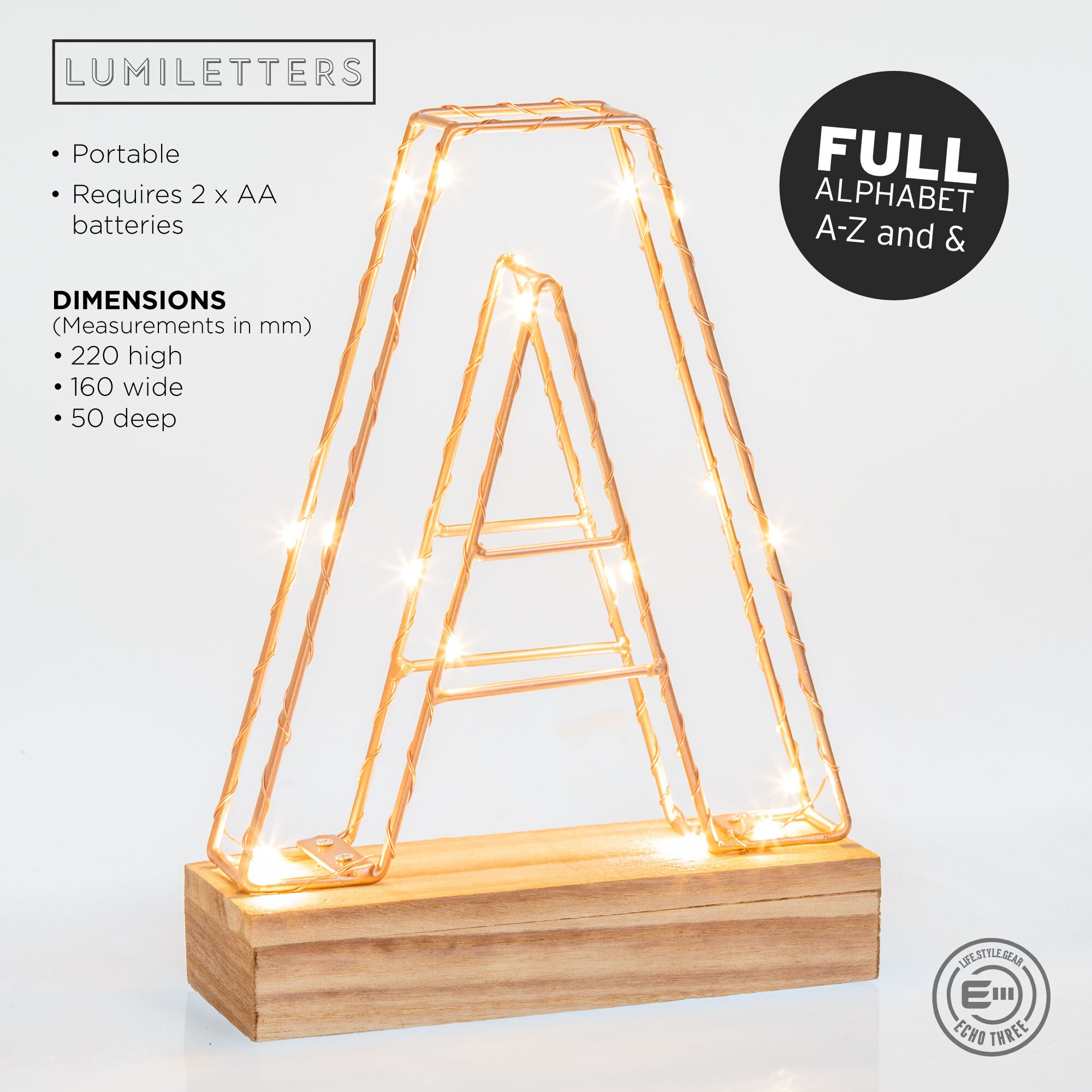 Copper Wire Light up Letter | Handmade LED Alphabet Decor - Etsy UK