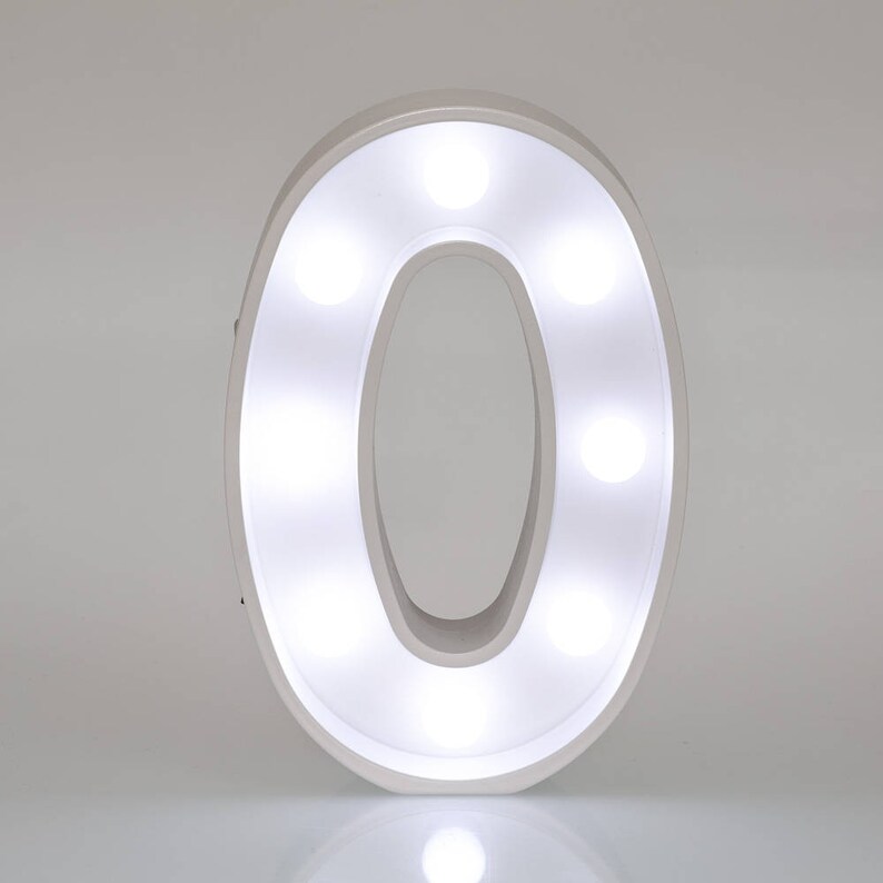Light up Letters O Marquee Letters LED Bedside Lamp White - Etsy