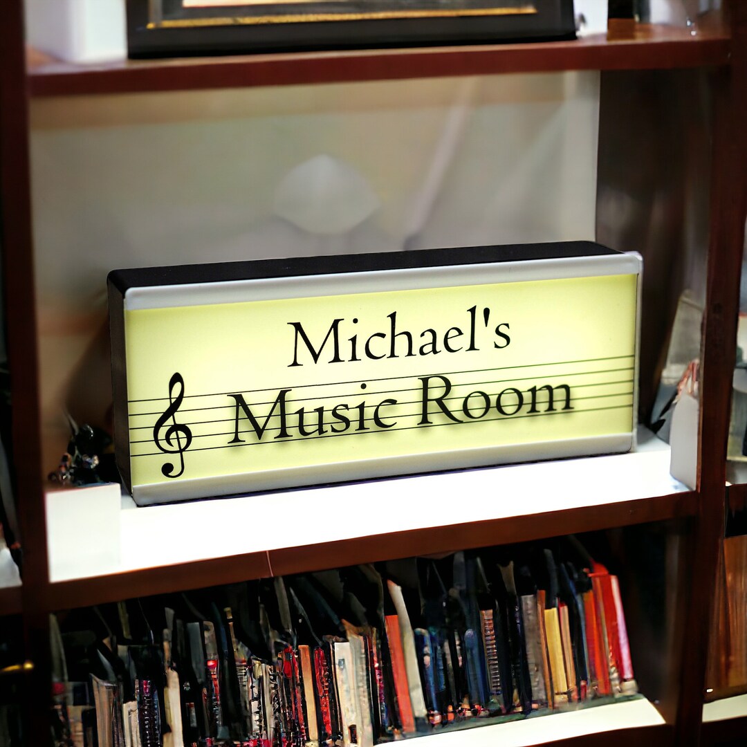 Personalized Music Room Light Box – Custom Musician Gift - Etsy UK