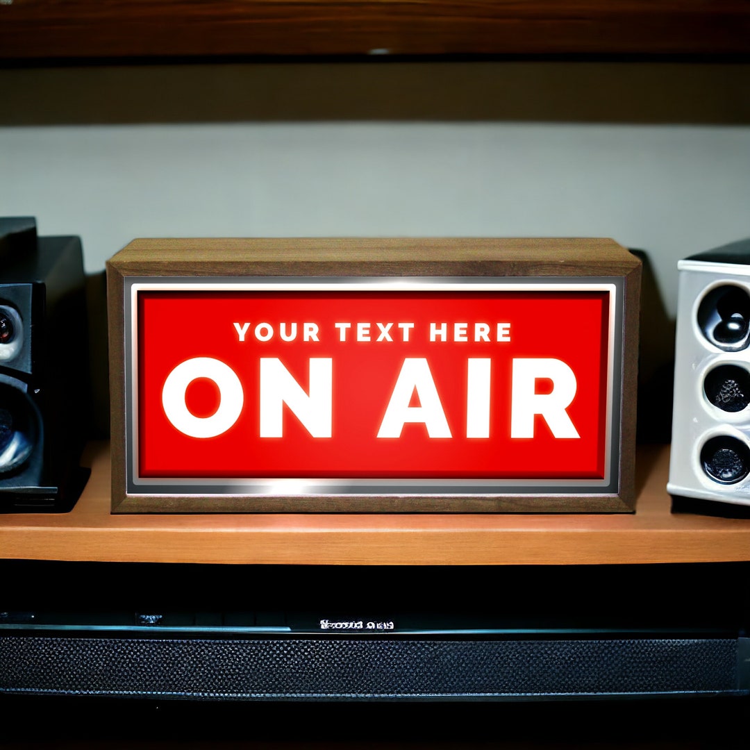 Personalised Light Box on Air |custom Illuminated Light up LED |DJ ...