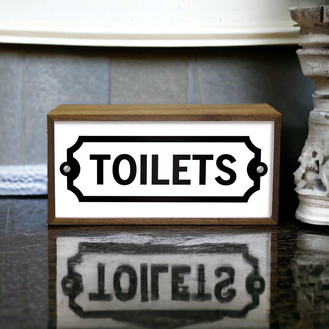 Light Box Toilets Sign | Illuminated LED Bathroom Signage | Commercial ...