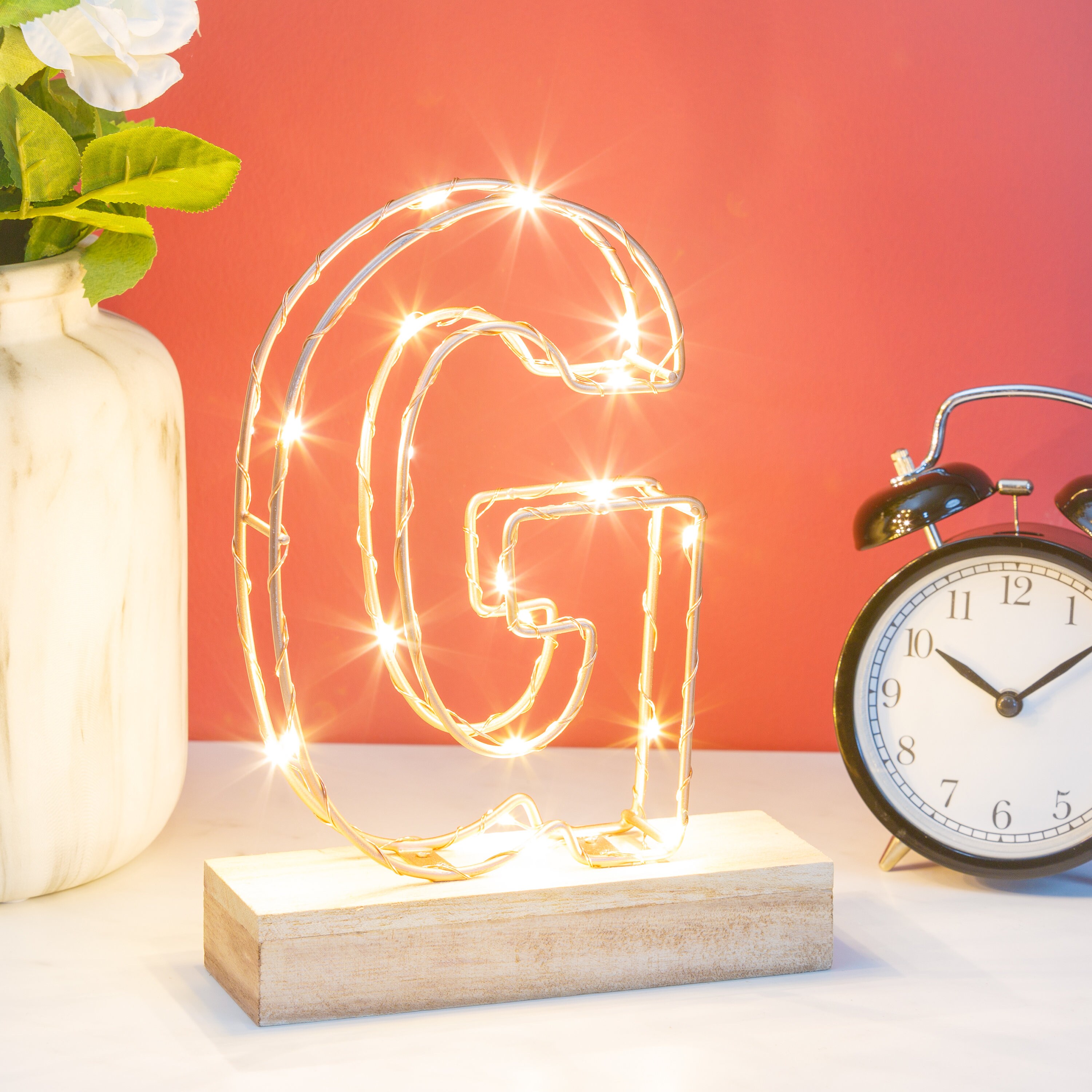 Light up Letter G Custom Name Copper Light up Letter - Etsy