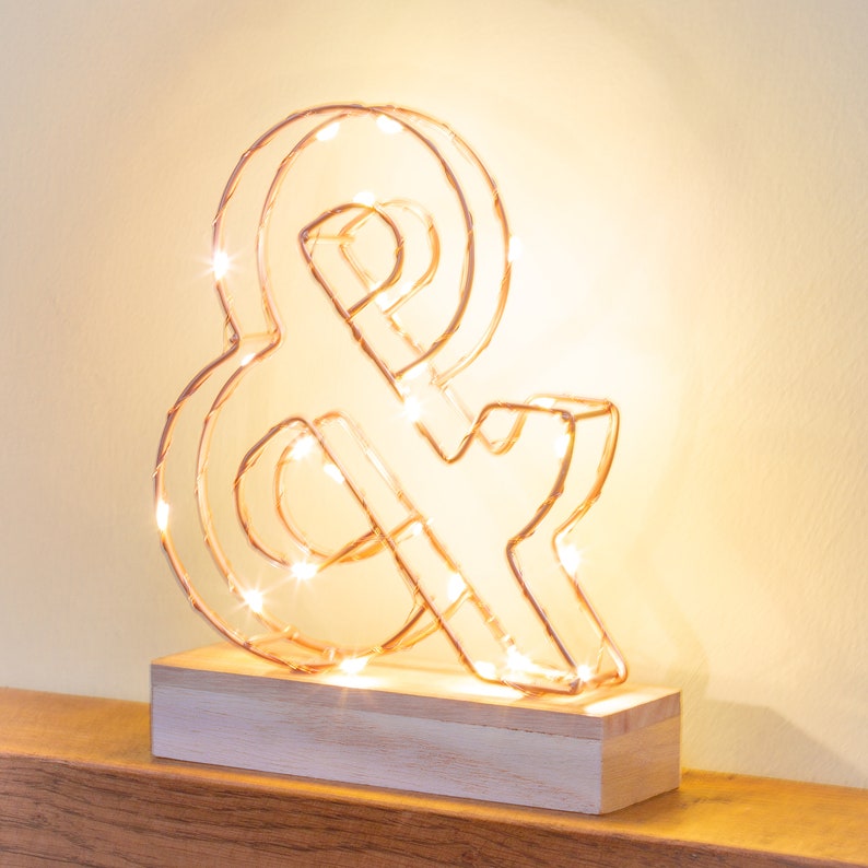 Light up Letter & Custom Name Copper Light up Letter - Etsy