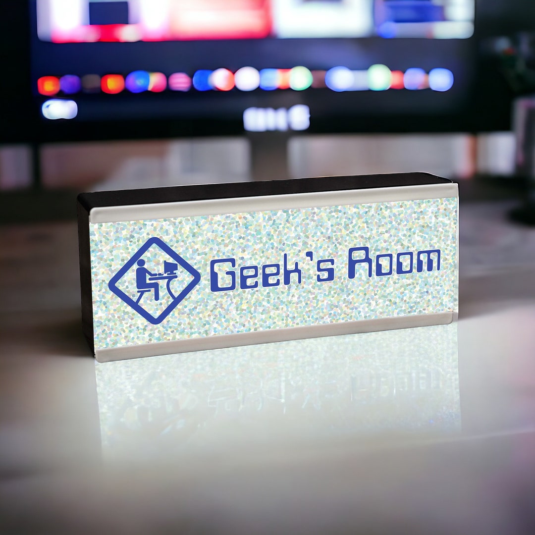Light up Room Sign Geeks Room Computer Geek Tech Gift Gamer Gift Room ...