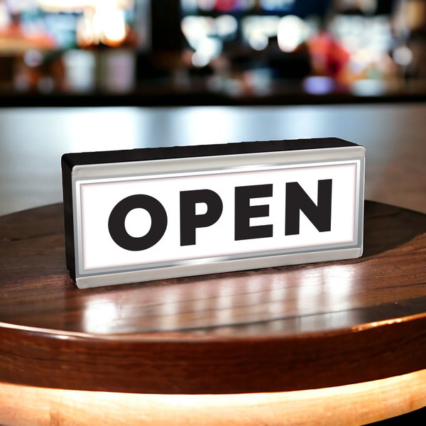 Lighted Open Sign - Etsy
