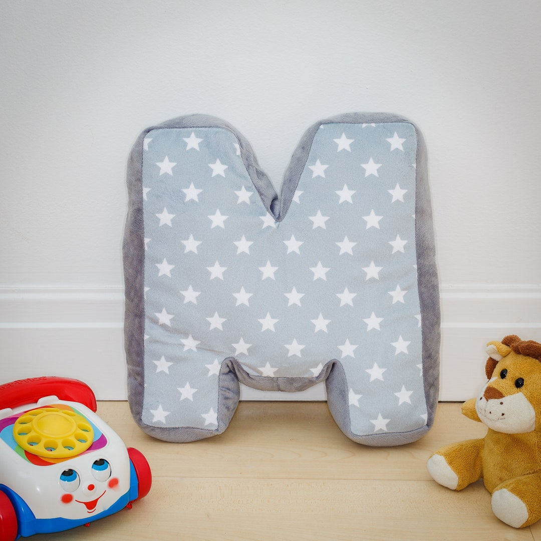 Letter Cushion M Letter Pillow M Personalised Cushion Initial Cushion ...