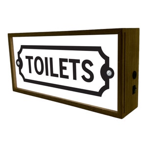 Light Box Toilets Sign | Illuminated LED Bathroom Signage | Commercial ...
