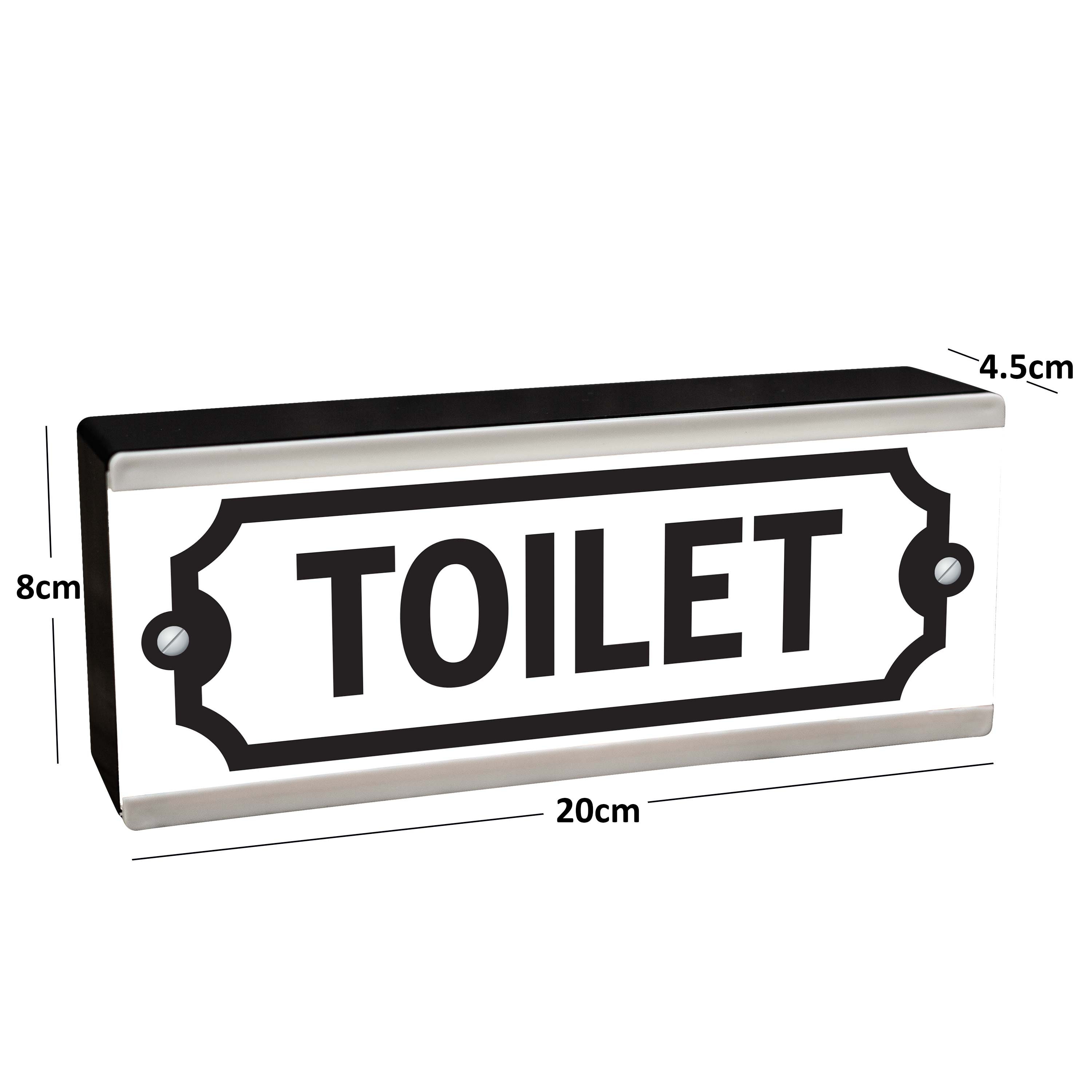 Light up Toilet Sign Illuminated LED Bathroom Toilet Light - Etsy
