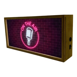 Light Box on the Air Studio Sign | Illuminated DJ Recording Artist ...