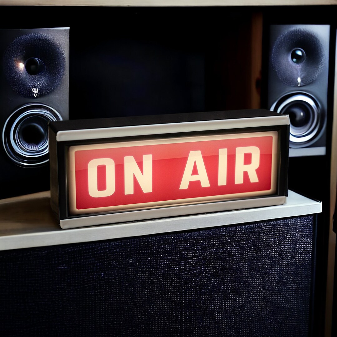 Light up on Air Sign - Illuminated Music Film Entertainment Room Light ...