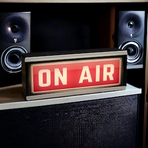 Light up on Air Sign - Illuminated Music Film Entertainment Room Light ...