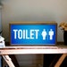 Light Box Toilet Male Female Sign | Illuminated Light up LED Bathroom ...