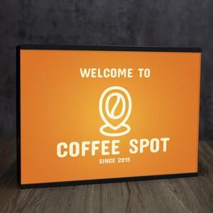 Logo Light Box XL A4 Custom Design Print Lighting Illuminated Custom ...