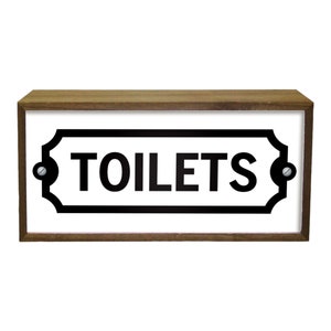 Light Box Toilets Sign | Illuminated LED Bathroom Signage | Commercial ...