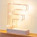 Light up Letter F | Custom Name Copper Light up Letter | Bedroom Living ...