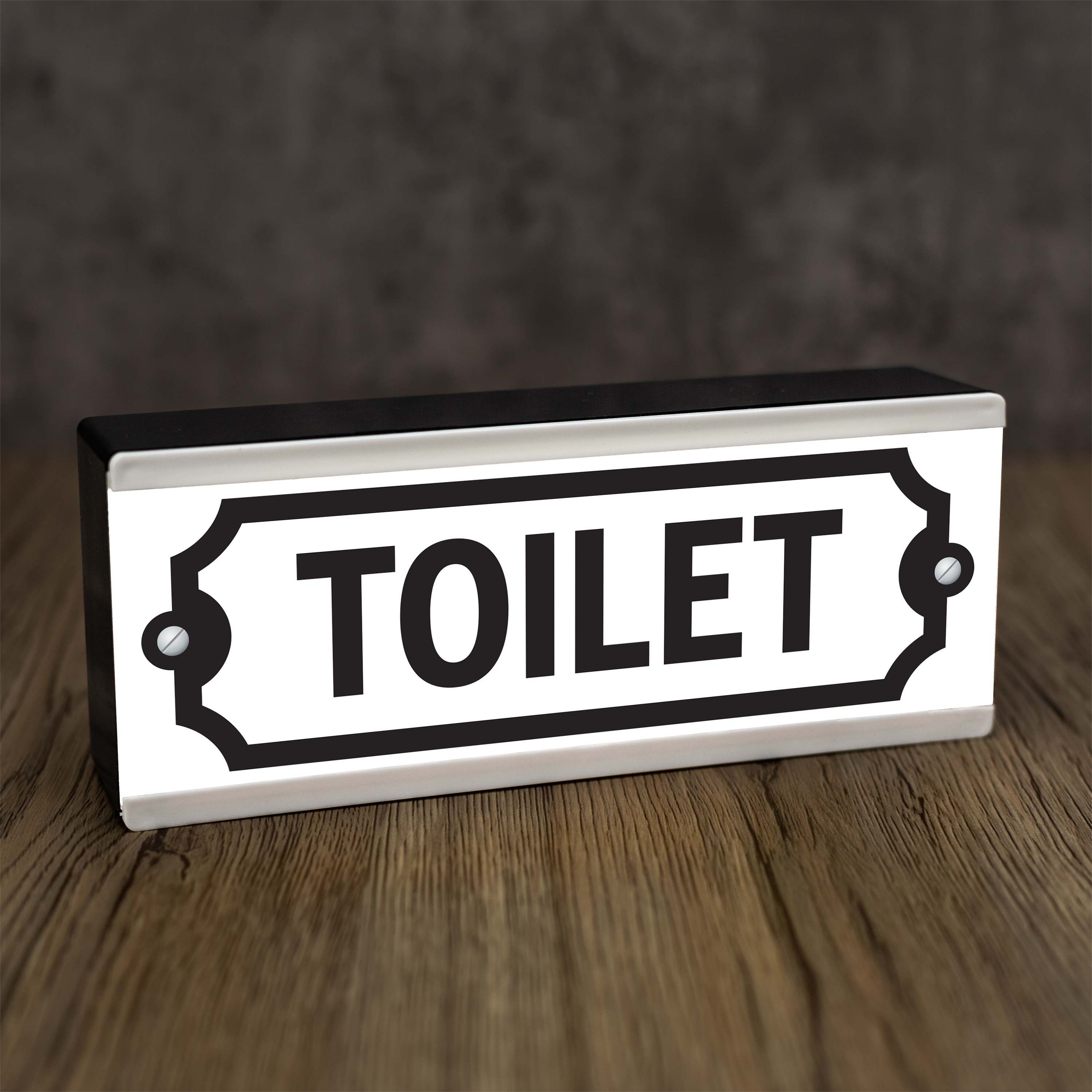 Light up Toilet Sign Illuminated LED Bathroom Toilet Light - Etsy