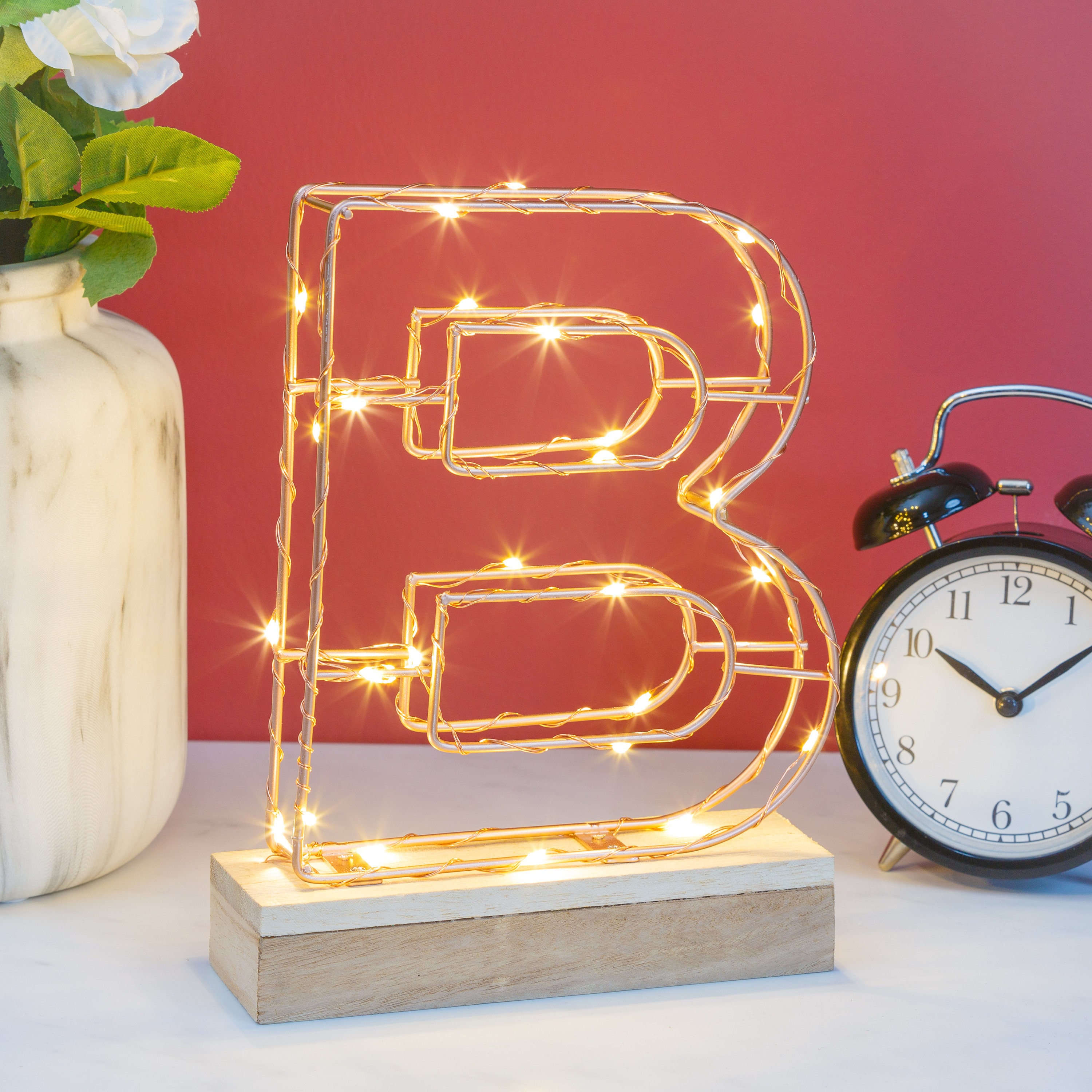 Copper Light up Letter | LED Alphabet Desk Decor - Etsy