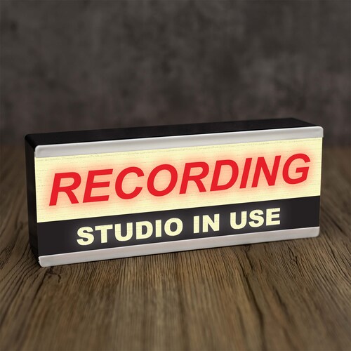 Light up Recording Studio in Use Sign Illuminated Music Film - Etsy