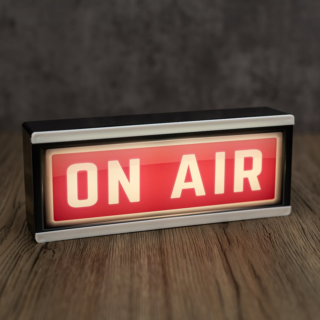 Light up on Air Sign Illuminated Music Film Entertainment Room Light DJ ...